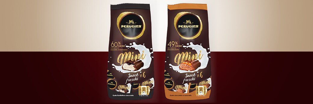 Mini Snack Perugina: fresco snack al cioccolato con una soffice mousse ...